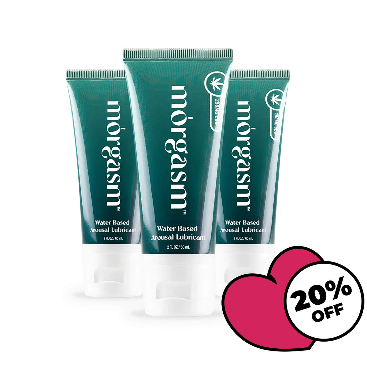 3 Pack Morgasm Cbd Infused Lube